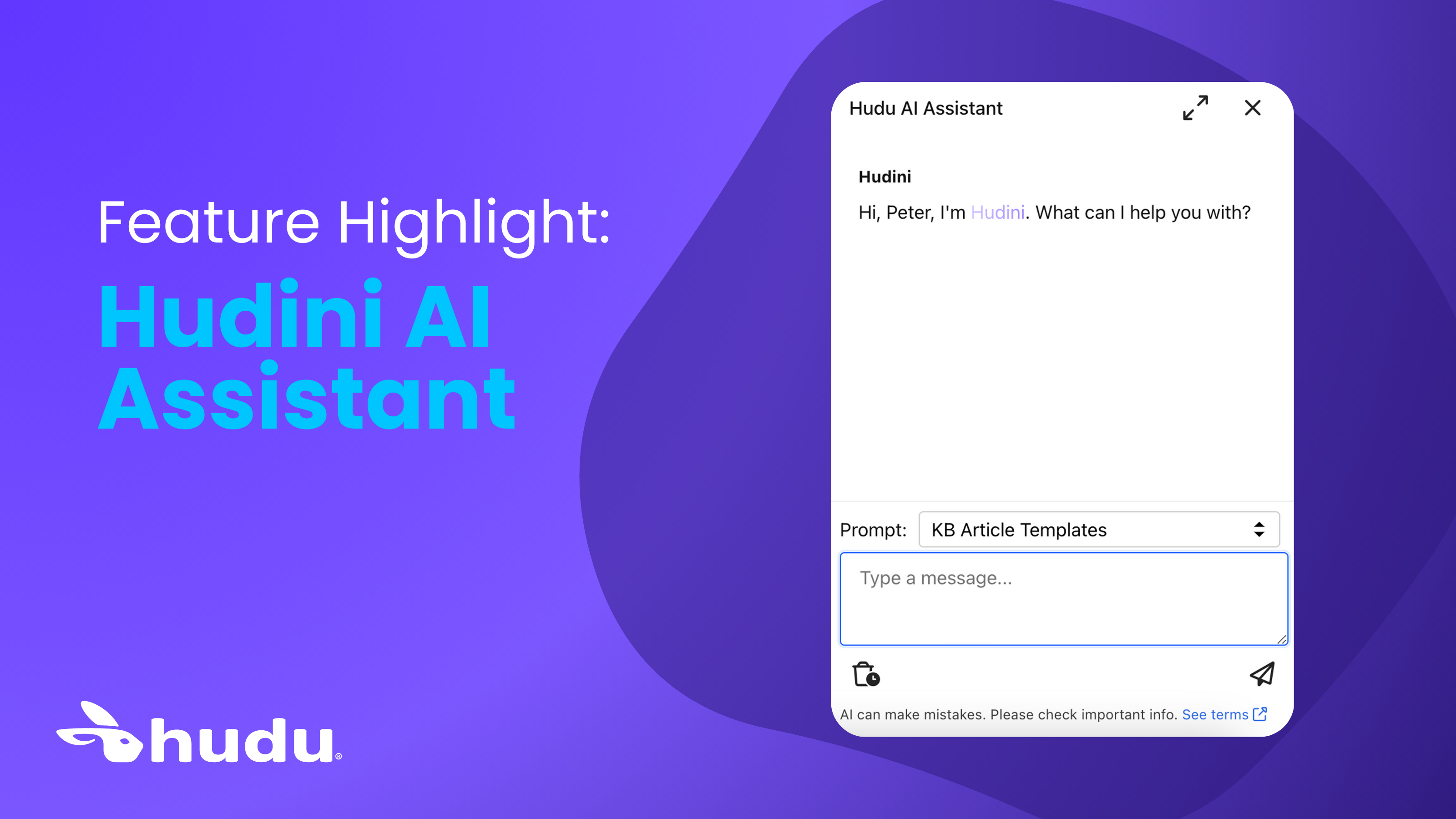 Feature Highlight - Hudini Ai Assistant | Hudu
